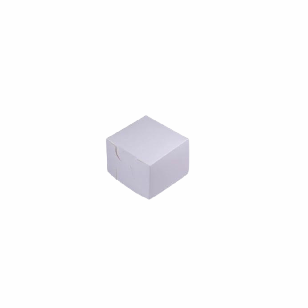White Cake Box - 4x4x3 Inch - 100pcs - Multiple Sizes