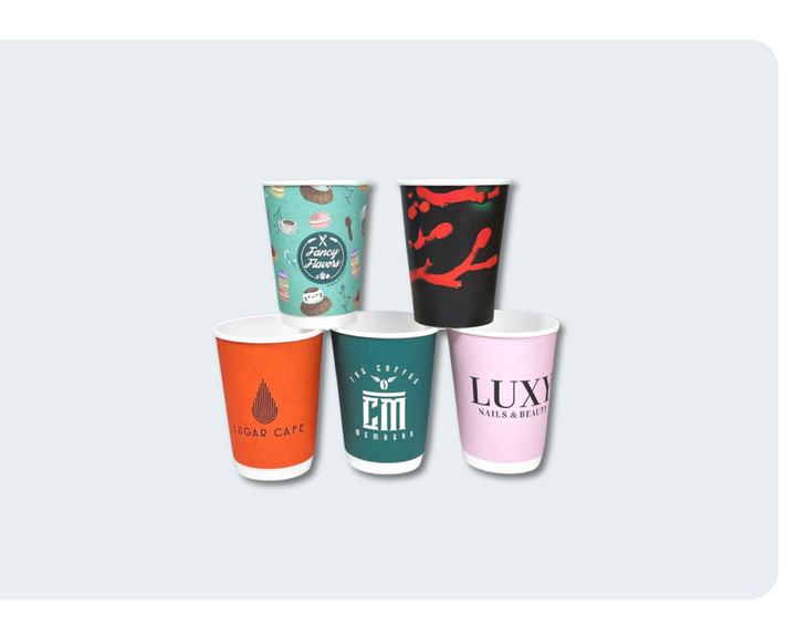 Custom Recyclable Single Wall Coffee Cups - Ready in 7 Days!