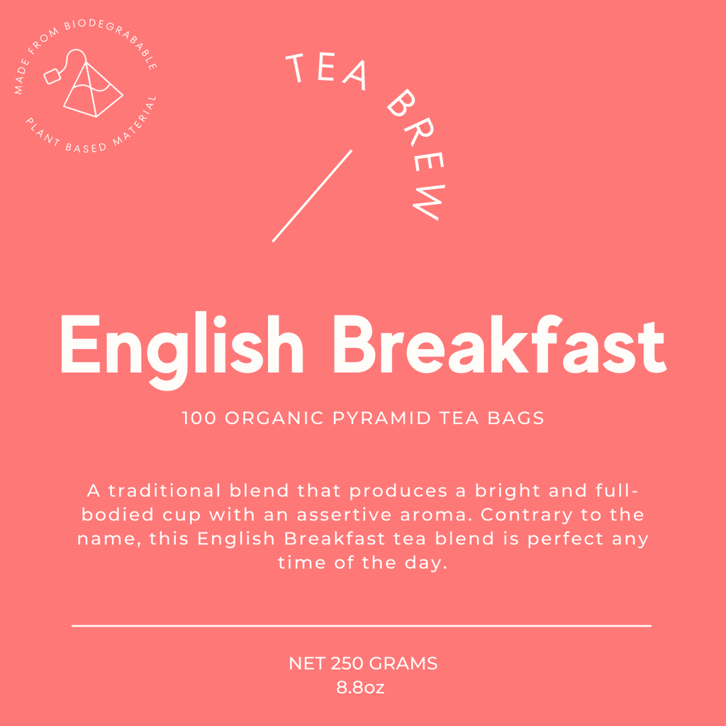 Organic English Breakfast Pyramid Tea Bag - Good Choice Packaging
